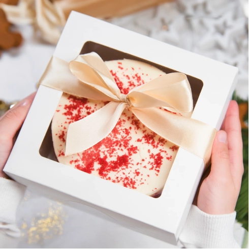 Krabica na tortu a koláče s okienkom 25x25x15 cm – box na torty a ...